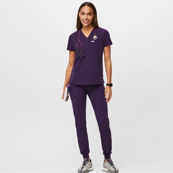 Figs | Tops | Figs Purple Jam Set Xsxsp | Poshmark